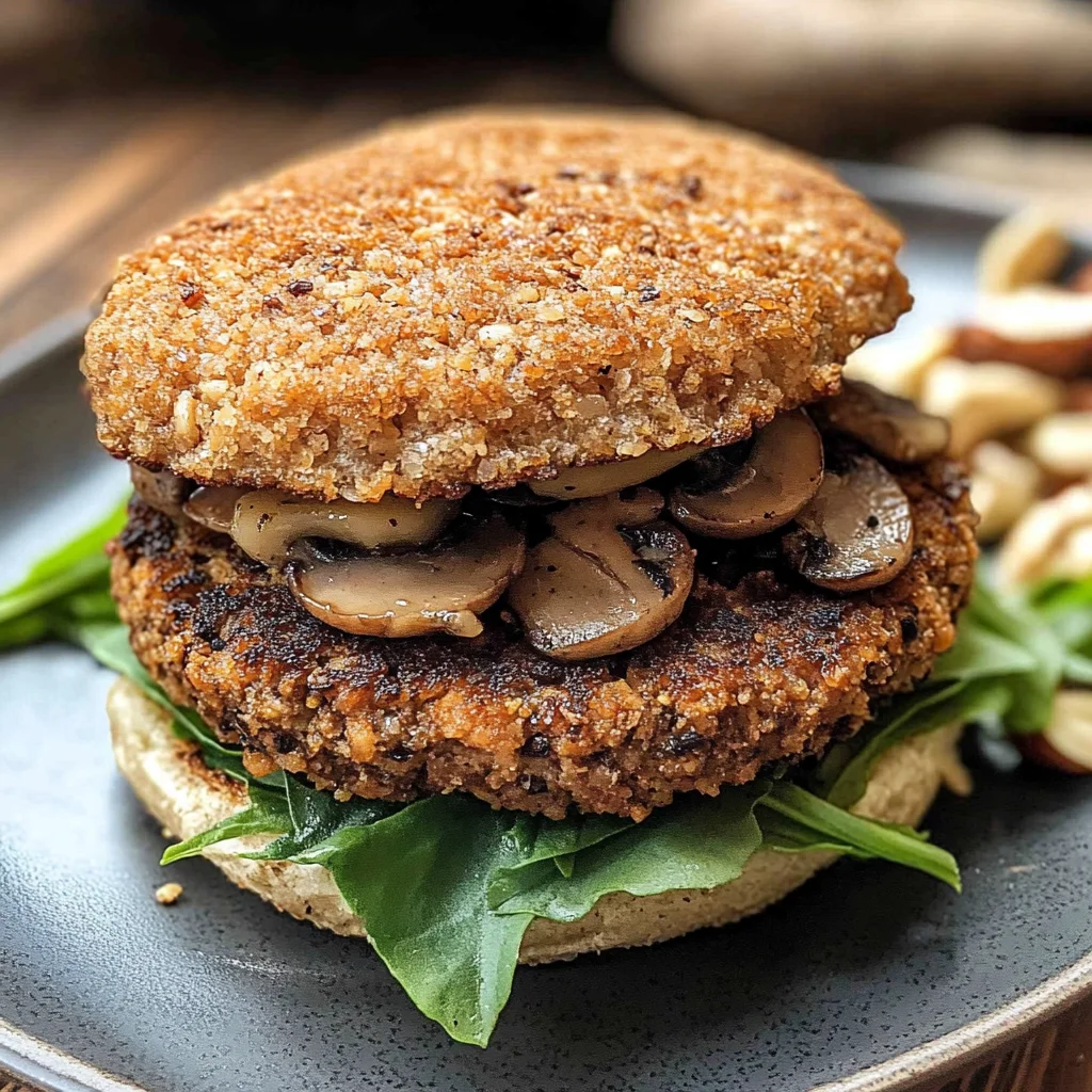 Mushroom Veggie Burgers: Irresistible Comfort Food Delight